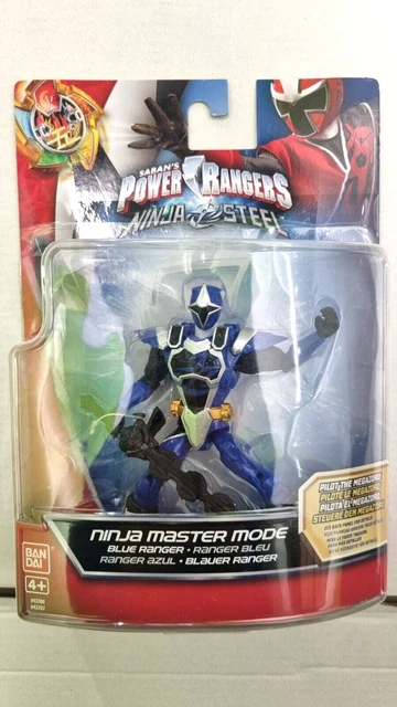 POWER RANGERS NINJA Steel Blue Ranger Figure Ninja Master Mode ...