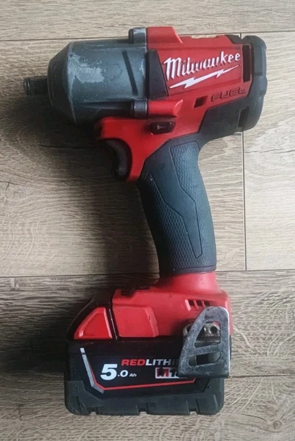 MILWAUKEE M18 FMTIWF12 18v M18 Mid Torque Impact Wrench + 5.0Ah battery ...