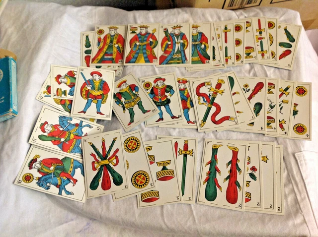 JEU DE 40 Cartes A Jouer Ronda Marocain Publicitaire Credit Populaire ...