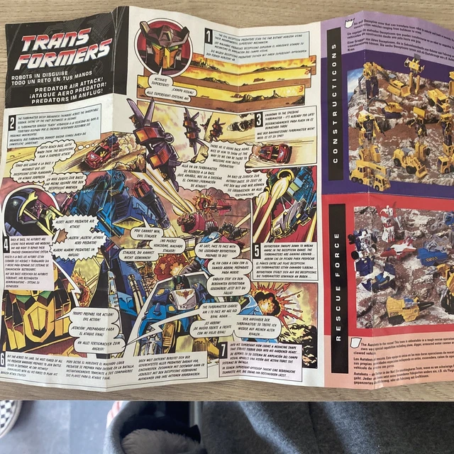 HASBRO TRANSFORMERS G1 g2 Catalogue Pamphlet Booklet leaflet 1991 UK ...