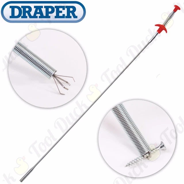 LONG REACH SPRING LOADED CLAW GRABBER PICK UP TOOL 600mm Handy Flexible ...