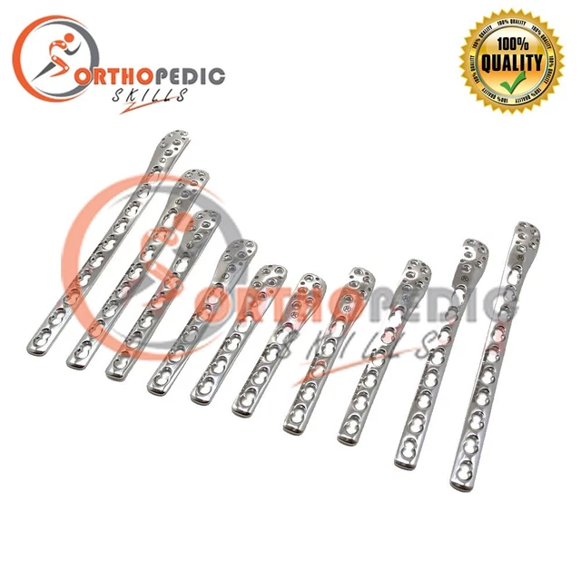 VETERINARY LOCKING LATERAL Distal Fibula Plates 3.5mm Set of 10pcs(L5 ...