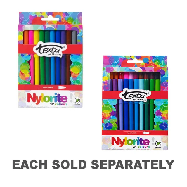 TEXTA NYLORITE DIBUJO Coloreado Tinta A Base De Agua Marcadores Arte ...