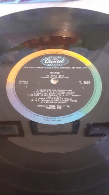 THE BEACH BOYS : Friends MONO LP T2895 : 1st Press/inner - Capitol ...
