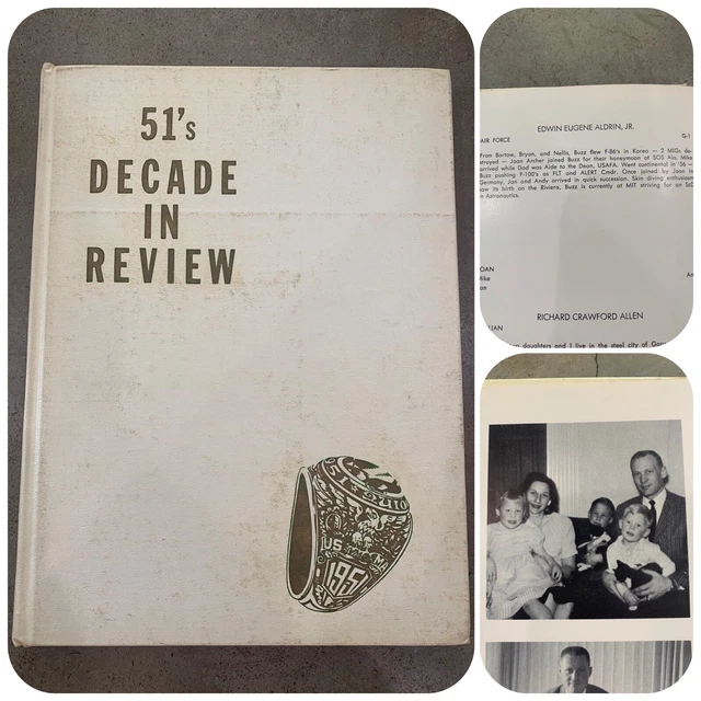 1961 HOWITZER YEARBOOK West Point 51’s DECADE In Review BUZZ ALDRIN ...