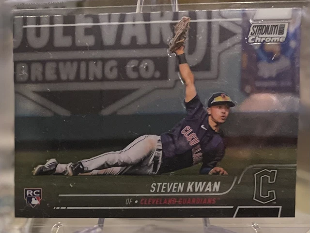 2022 TOPPS STADIUM Club Chrome Steven Kwan recrue 327 Cleveland ...