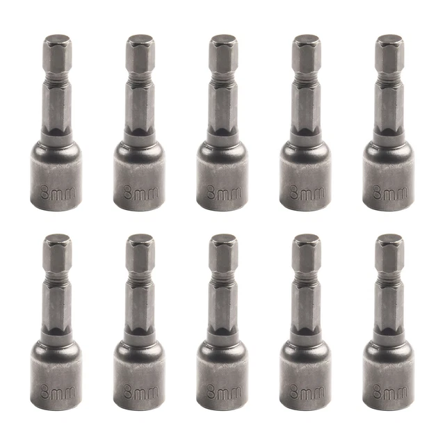 10 LARGO MAGN TICO Hex Poco Impacto Conductor Taladro Enchufe Tuerca ...
