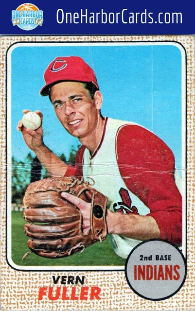 1968 TOPPS CLEVELAND Indians carte de baseball #71 Vern Fuller EUR 3,24 ...