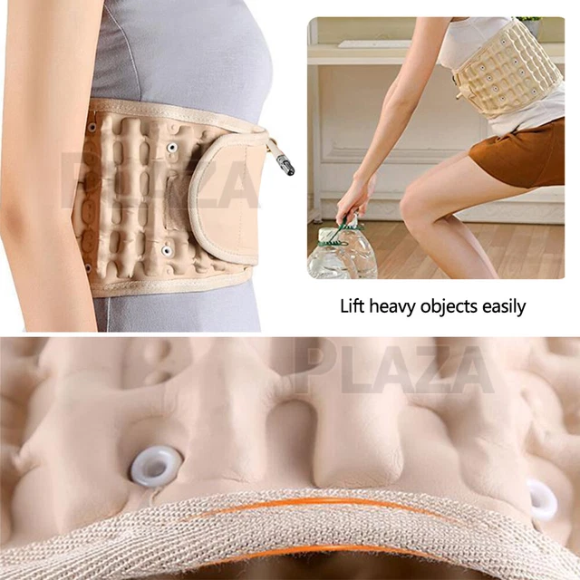 SPINAL AIR TRACTION Back Belt Physio Decompression Lumbar Waist Brace ...