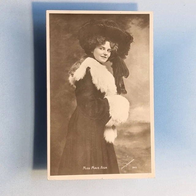 EDWARDIAN ACTRESS POSTCARD 1906 Real Photo Miss Maie Ash Died Young Brighton £5.95 - PicClick UK