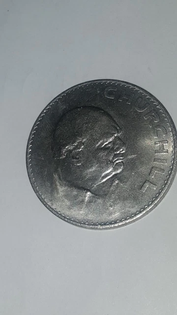 SIR WINSTON CHURCHILL Commemorative coin 1965 satin finish rare coin £ ...
