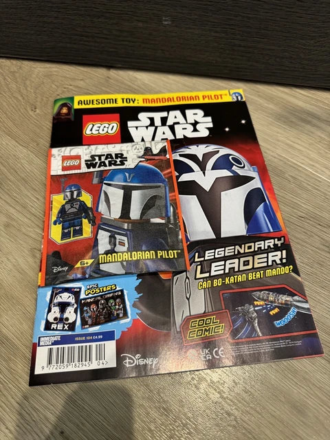 LEGO STAR WARS magazine issue 104 Mandalorian Pilot MiniFigure £8.99 ...