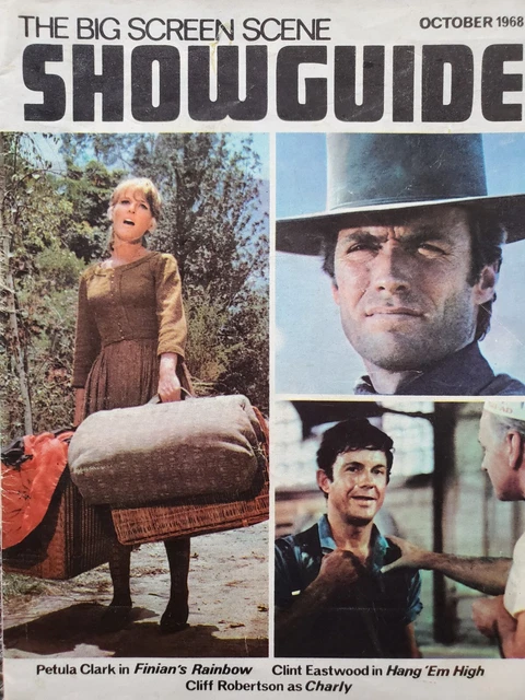 SHOWGUIDE FILM MAG Oct 1968 Eastwood, Hang Em High, Julie Andrews ...