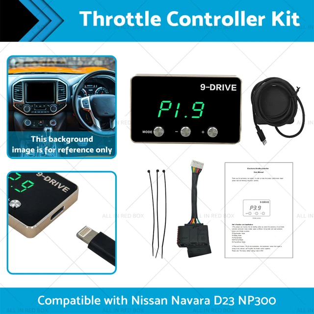 THROTTLE CONTROLLER KIT Suitable for Nissan Navara NP300 D23 2015-2023 ...
