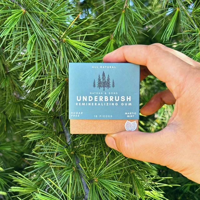 UNDERBRUSH REMINERALIZING CHEWING Gum With Nano-Hydroxyapatite Teeth ...