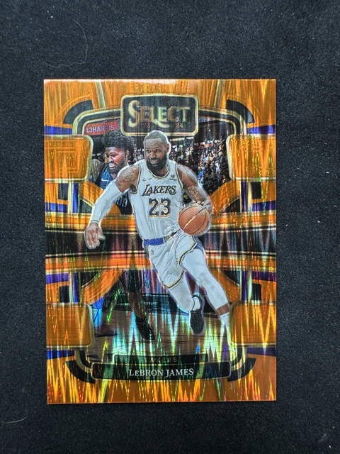 2023-24 SELECT LEBRON James Orange Flash Prizm Concourse Los Angeles ...