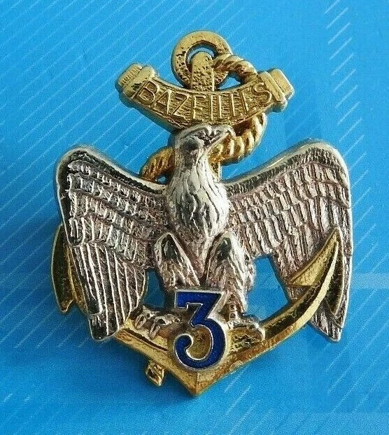 #2480# INSIGNE MILITAIRE " 3eme Régiment d'infanterie de marine Bazeilles" EUR 10,00 - PicClick FR