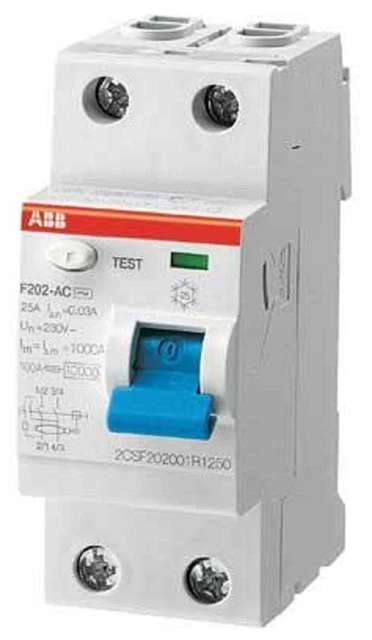 ABB RESIDUAL CURRENT CIRCUIT BREAKER 2-Poles, 10kA 40A 50Hz - 100mA Or 300mA $412.95 - PicClick AU