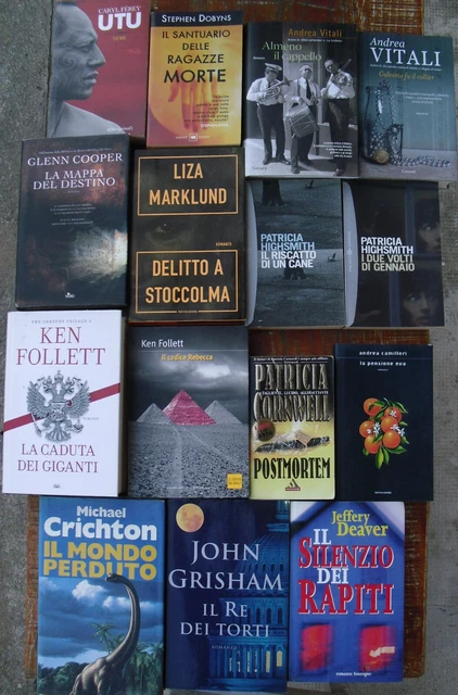 LOTTO LIBRI THRILLER Andrea Vitali Ken Follett Patricia Highsmith ...