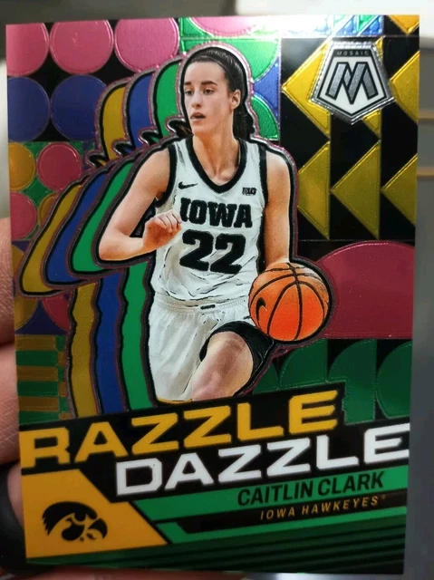 2023-24 PANINI CAITLIN CLARK Rookie RC RAZZLE DAZZLE Mosaic PRIZM Iowa ...