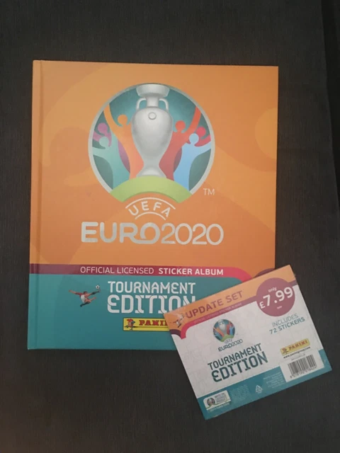 PANINI EURO 2020 Hardback sticker album + Update Set. 100% Completed £ ...
