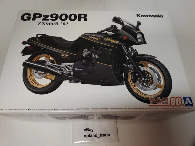 KIT MAQUETTE MOTO Aoshima échelle 1/12 Kawasaki Ninja 900 ZX900-R ...