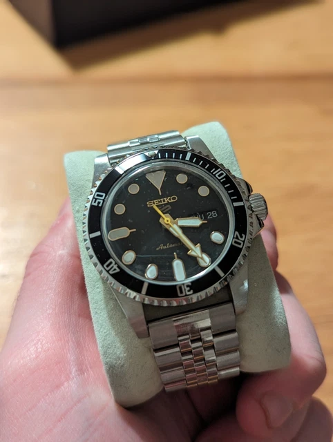 SEIKO VINTAGE DIVE Watch Custom Mod / 40mm / Black £160.00 - PicClick UK