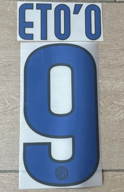STAMPA NOME + Numero Giocatore 9 Eto’o Inter 09/11 away EUR 15,00 ...