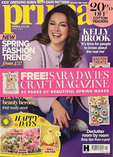 PRIMA MAGAZINE ISSUE April 2025 £10.99 - PicClick UK