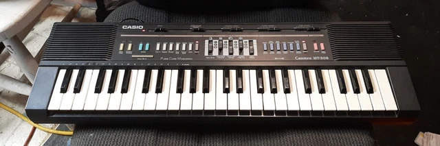 VINTAGE CASIO MODEL MT-205 Casiotone Electronic Keyboard PCM w/ AC ...