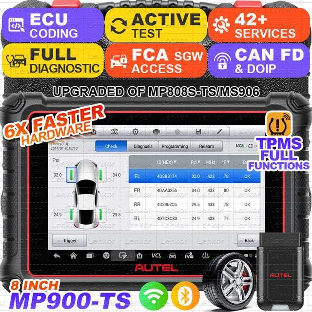 2024 AUTEL MAXIPRO MP900-TS dispositivo diagnostico professionale OBD2 ...