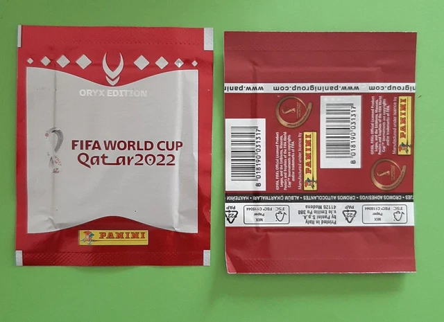 PANINI WORLD CUP QATAR 2022 ORYX horizontal pack pochette bustina tüte ...
