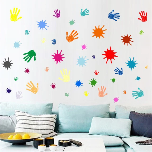 SMALL HANDPRINT STICKER Handprint Floor Sticker School Floor Sticker £7 ...