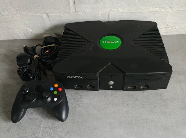 MICROSOFT XBOX ORIGINAL Console with Controller and Cables £49.99 ...