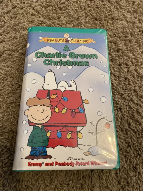 A CHARLIE BROWN Christmas VHS Peanuts Snoopy VHS green clamshell RARE ...