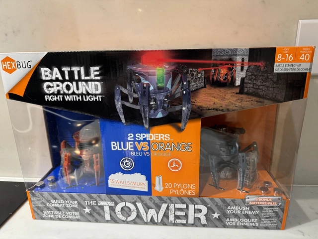 HEXBUG BATTLE GROUND Tower Spiders Fight With Light Radio Controlled ...