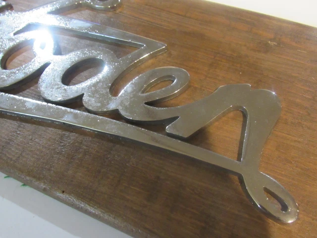 VINTAGE 1920'S FODEN Truck Radiator Script Metal Trim Emblem Rare Badge ...