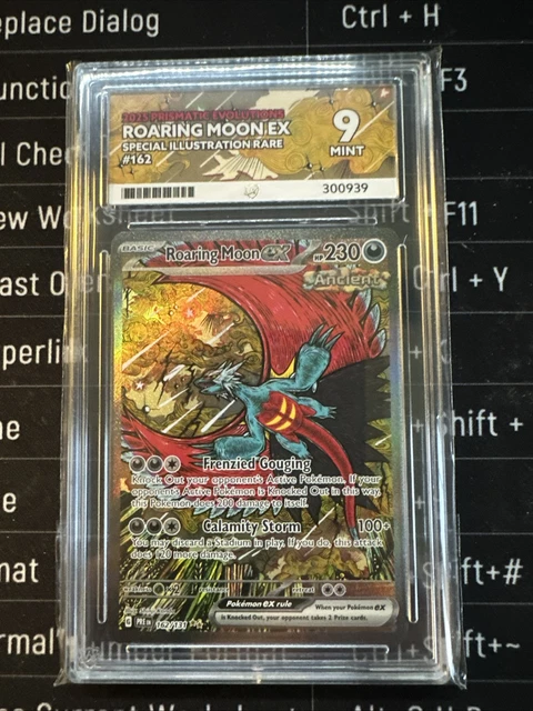 ROARING MOON EX 162/131 Pokémon 2025 Prismatic Evolutions SIR ACE MINT9 ...