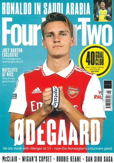 FOURFOURTWO MAGAZINE, FOOTBALL Soccer, Odegaard, Ronaldo, Joey Barton ...