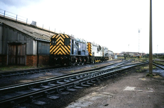 106 ORIGINAL COLOUR Railway Slide Class 08 821, 08 740 & 08 857 At ...