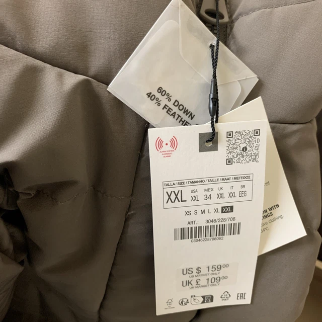 ZARA COAT XXL £20.00 - PicClick UK