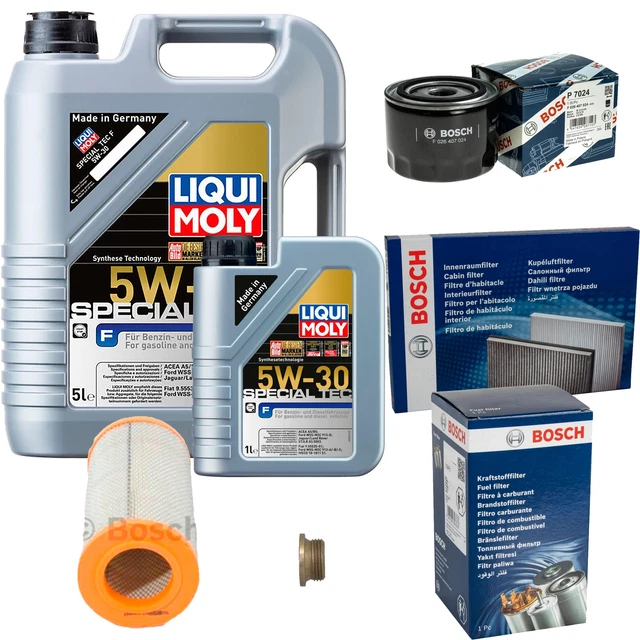 BOSCH INSPECTION SET 6 L Huile Liqui Moly Spécial Tec F 5W-30 pour Iveco Daily EUR 156,48 ...