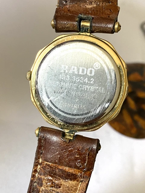 RADO SWISS MONTRE Homme Plaque Or Quartz Watch Men Vintage Ancienne ...