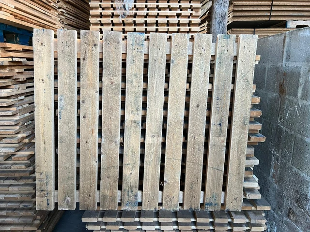 USED HEAVY DUTY Slatted Timber Decking Boards Pallet Racking Shelving £ ...