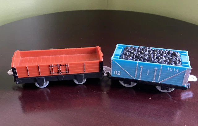 THOMAS & FRIENDS Trackmaster Sodor Power Plant Cargo Cars 02 1014 Brown ...