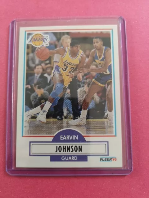 Magic Johnson Los Angeles Lakers Carte Basket Nba Fleer 1990 91 93 Eur