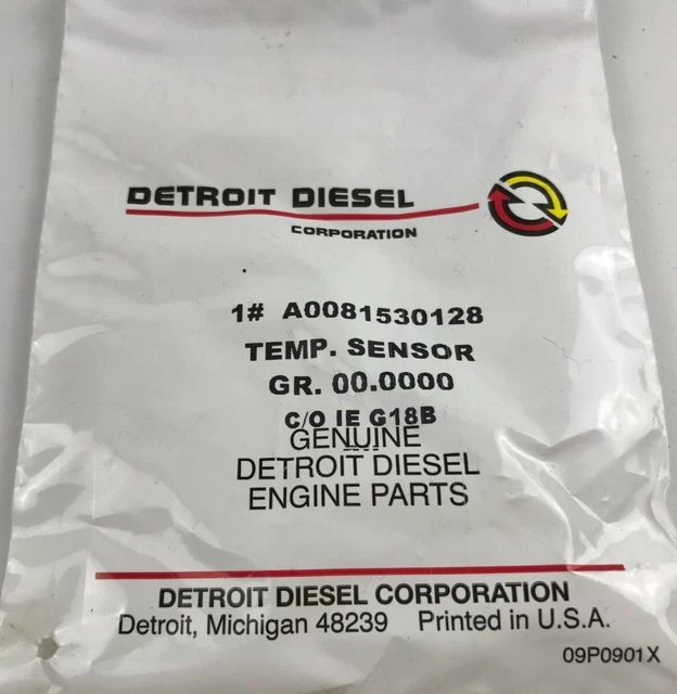 GENUINE NEW OEM Detroit Diesel Temperature Sensor A0081530128 ...