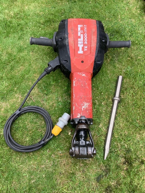 HILTI TE3000 AVR heavy duty concrete breaker with Genuine chisel # ...