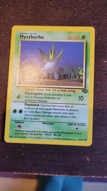 CARTE POKÉMON - Mystherbe - 58/64 - Jungle - Édition 2 - FR Wizard ...