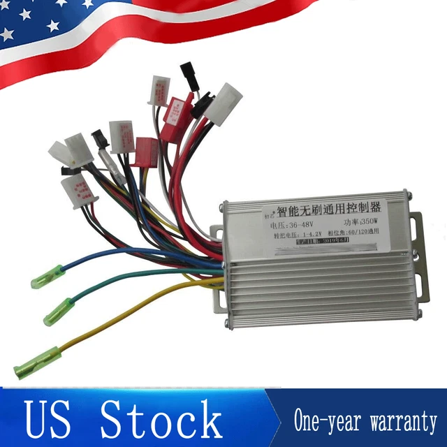 350W BRUSHLESS DC Motor Controller For Electric Bicycle 36V/48V E-bike ...